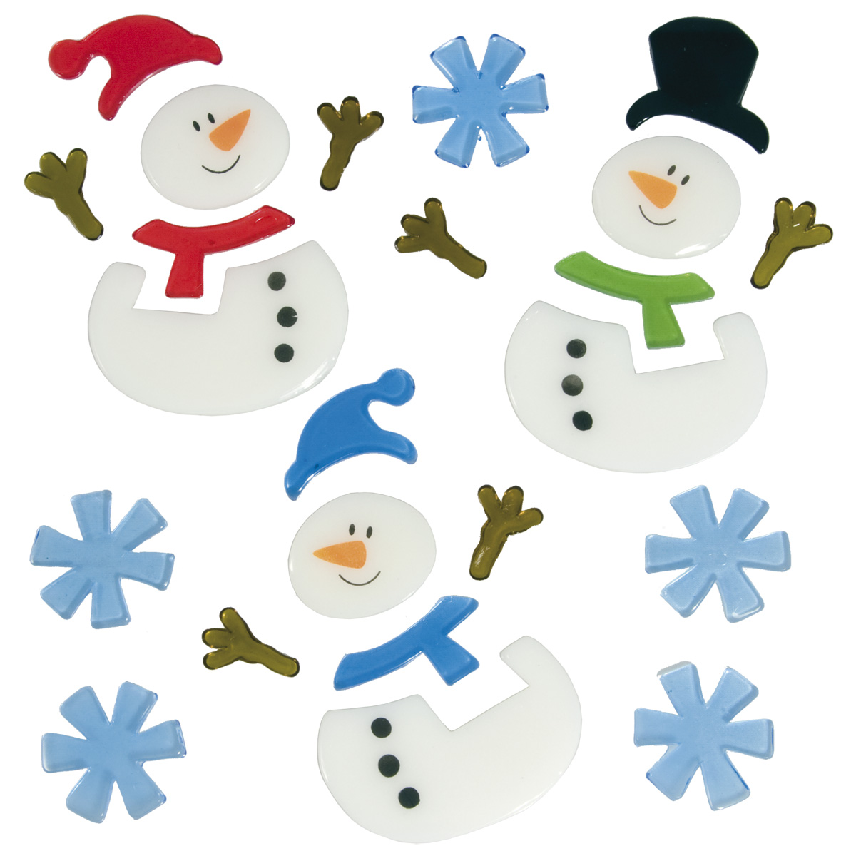 Gel Window Art - Snowmen | Clearance Sale | Mulberry Bush