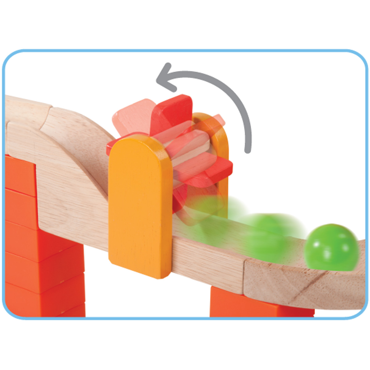 Trix Trax Spin & Swirl Marble Run | Traditional Wooden Toys