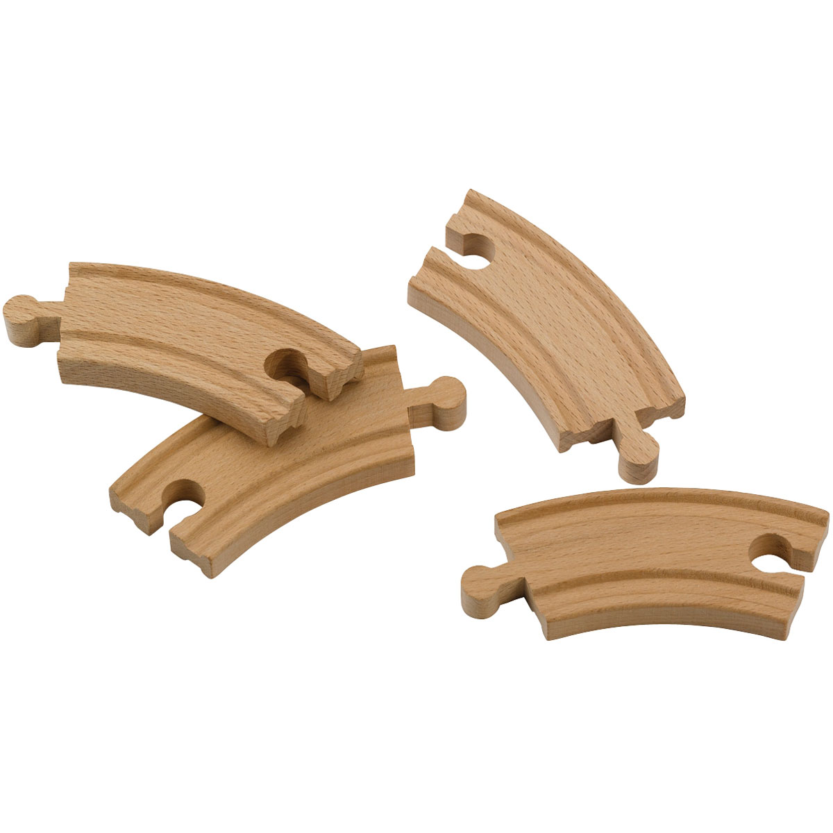 Wooden Rail Track: Short Curves | Tidlo | Wooden Toys
