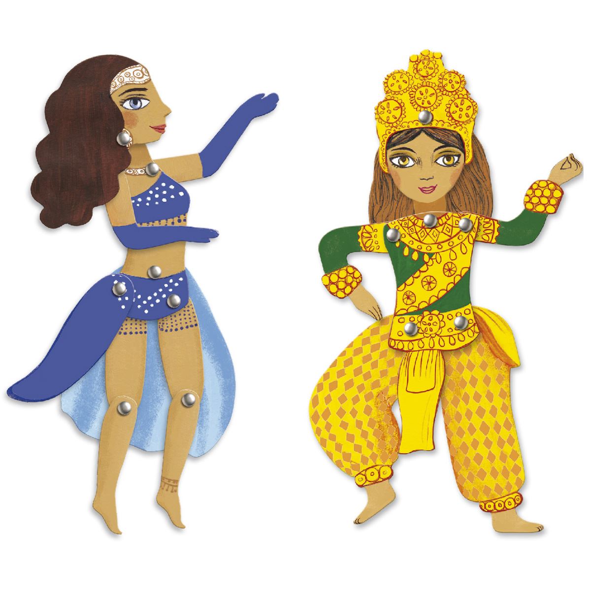 Jointed Paper Puppets - Dance | Djeco | Age 11+