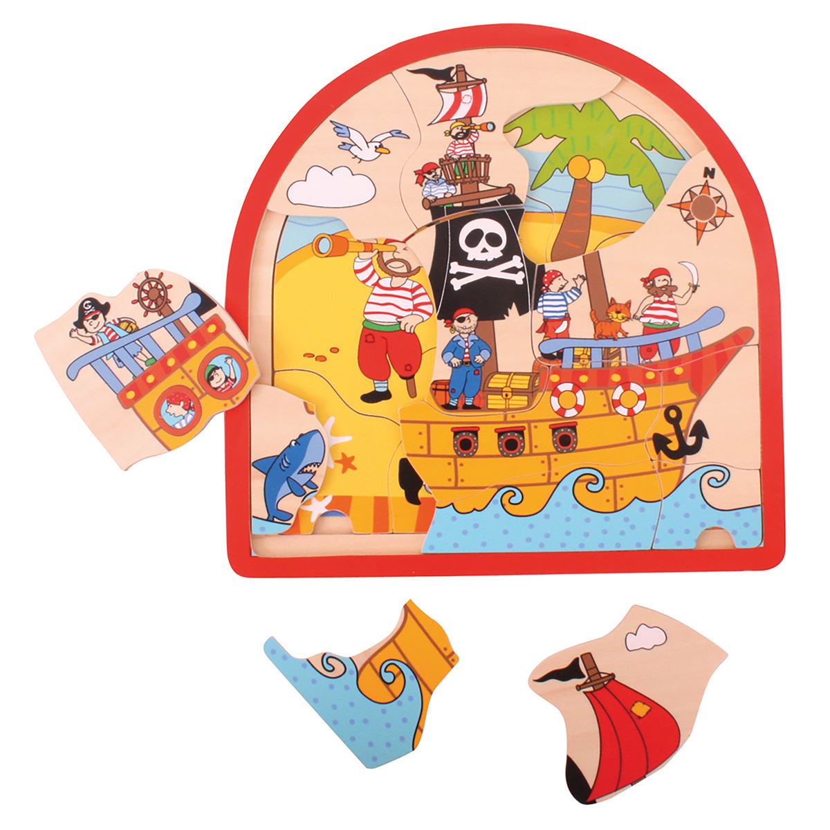 Layer Puzzle - Pirate | Wooden Puzzles | Mulberry Bush