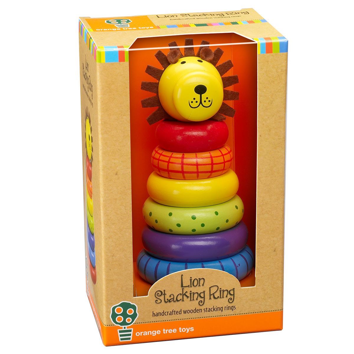 Lion Stacking Ring | Orange Tree | Traditional Toys for Baby