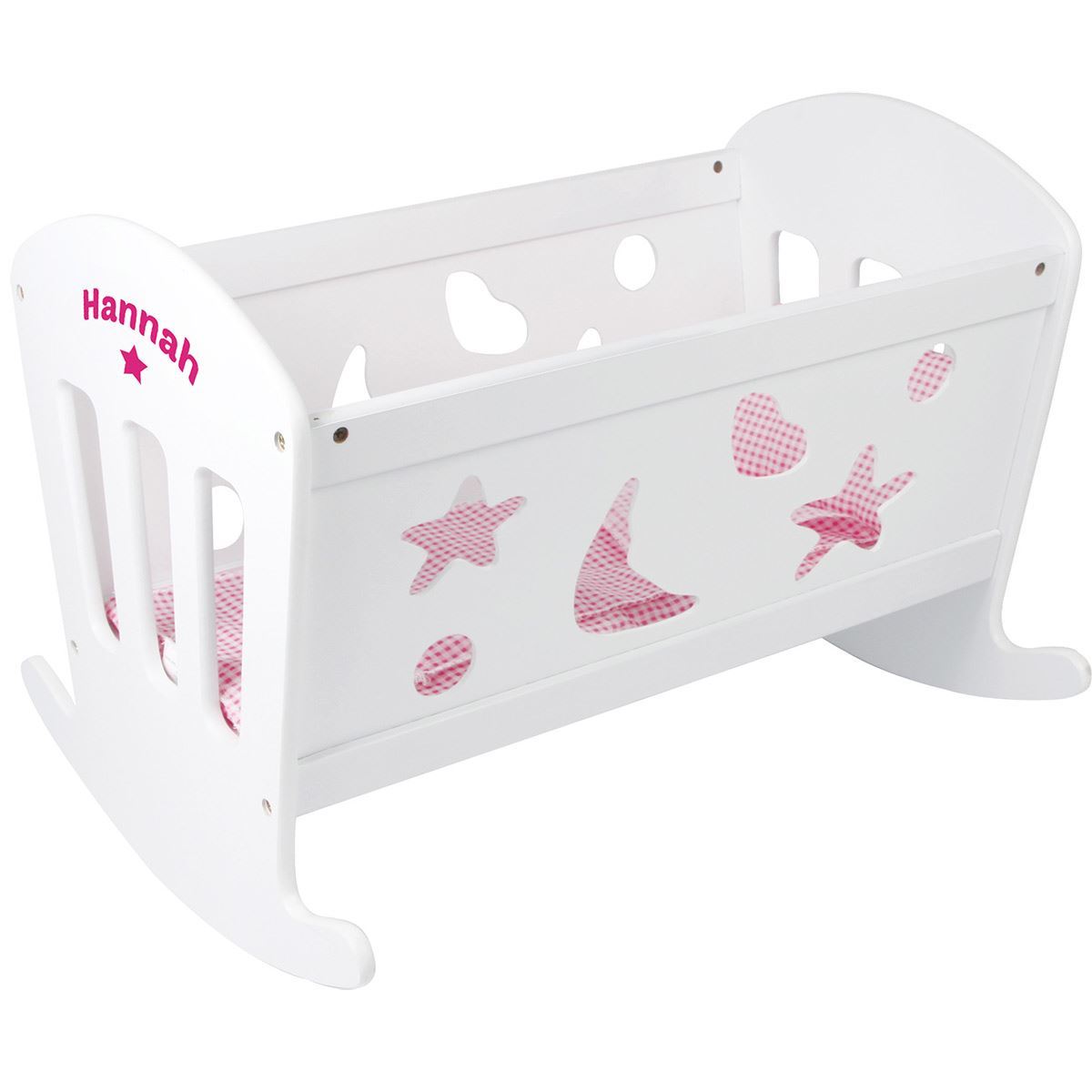 Wooden Rocking Star Cradle | Dolls Prams & Cradles