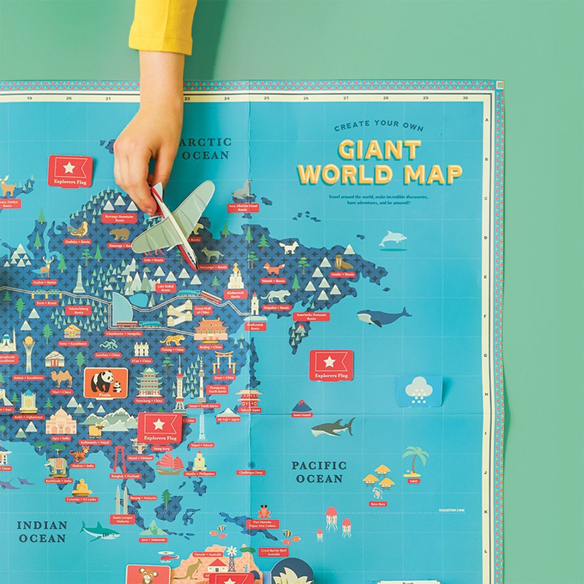 Create Your Own Giant World Map History And Geography