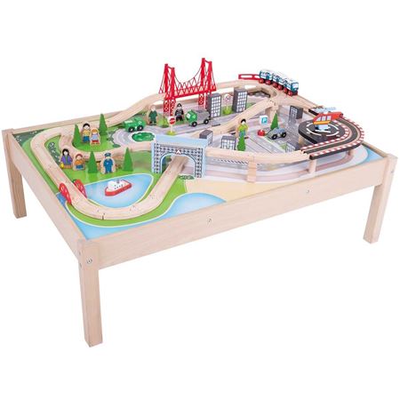 Train Set & Table | Bigjigs Rail (BJT040) | Train Sets