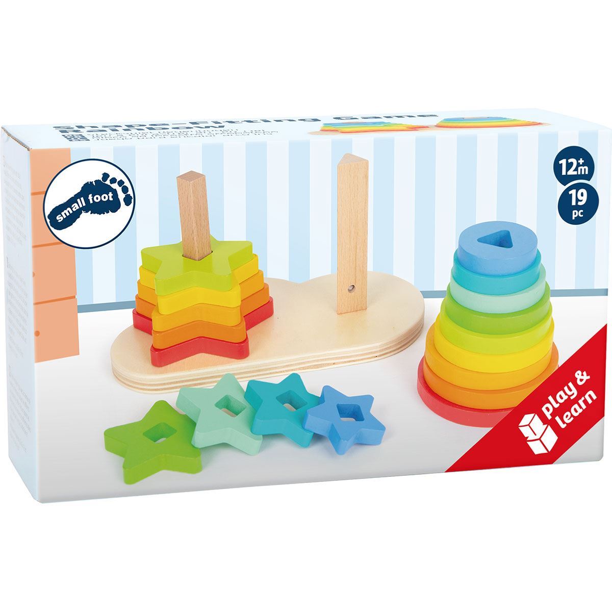 Shape-Fitting Rainbow Game | Stacking Toys | Mulberry Bush