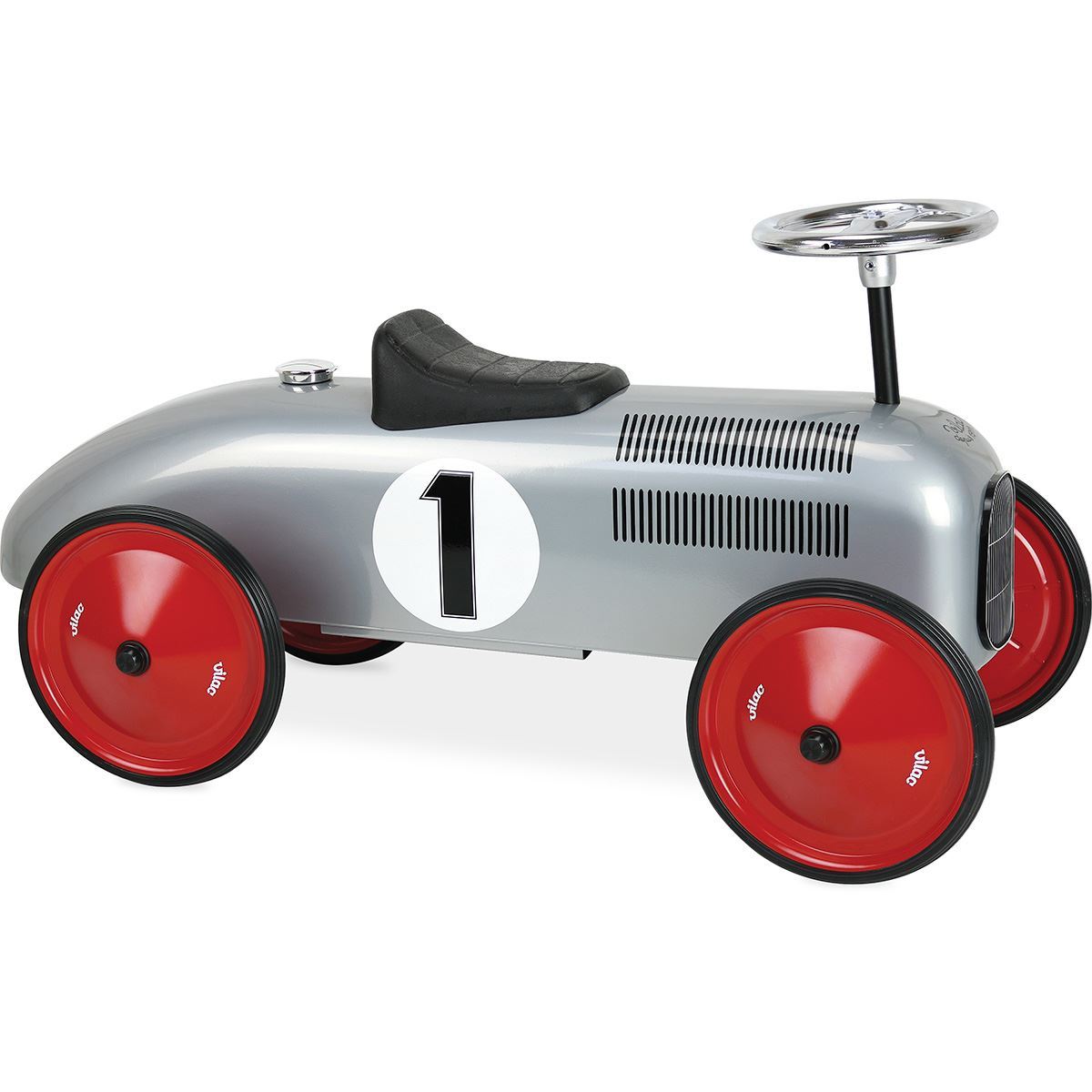 Ride-On Racing Car - Silver | Trikes & Ride-Ons