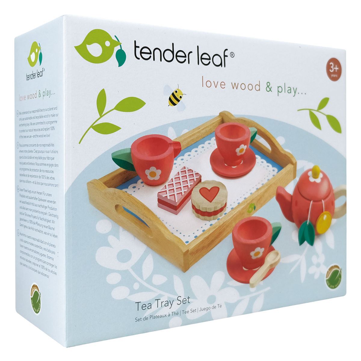 Tea Tray Set | Tender Leaf | Wooden Tea Set Toys
