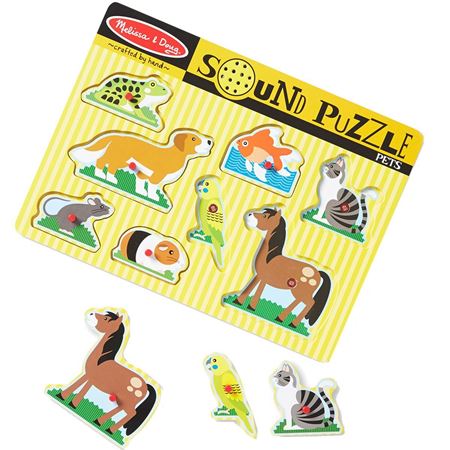 Sound Puzzle - Zoo Animals | Melissa & Doug | First Puzzles
