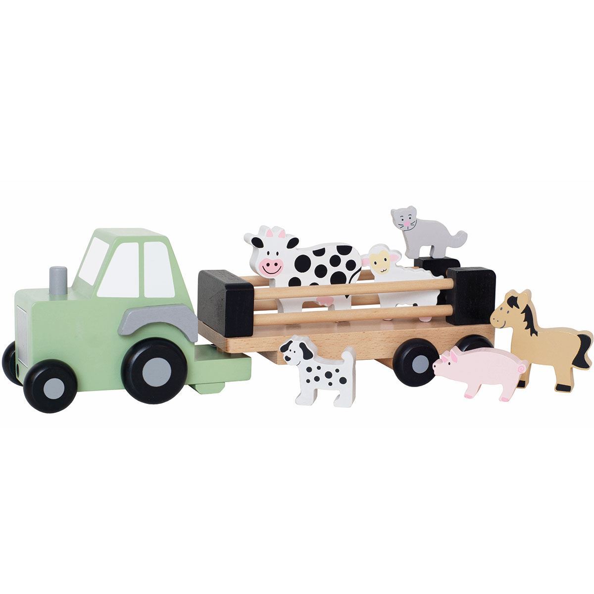Farm Tractor and Animals | Wooden Toy Farm Sets & Animals