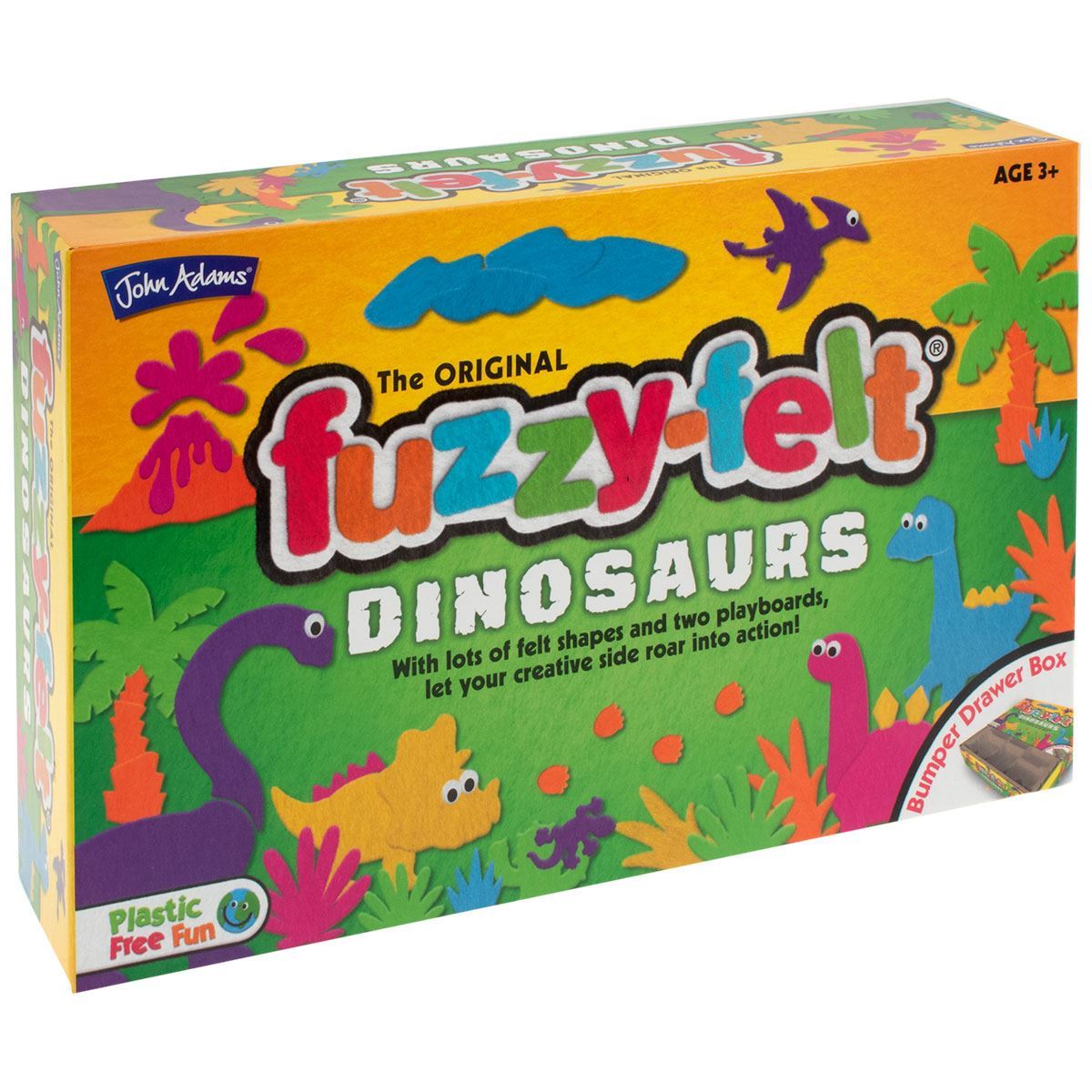 Fuzzy Felt Dinosaurs | John Adams | Dinosaur Toys