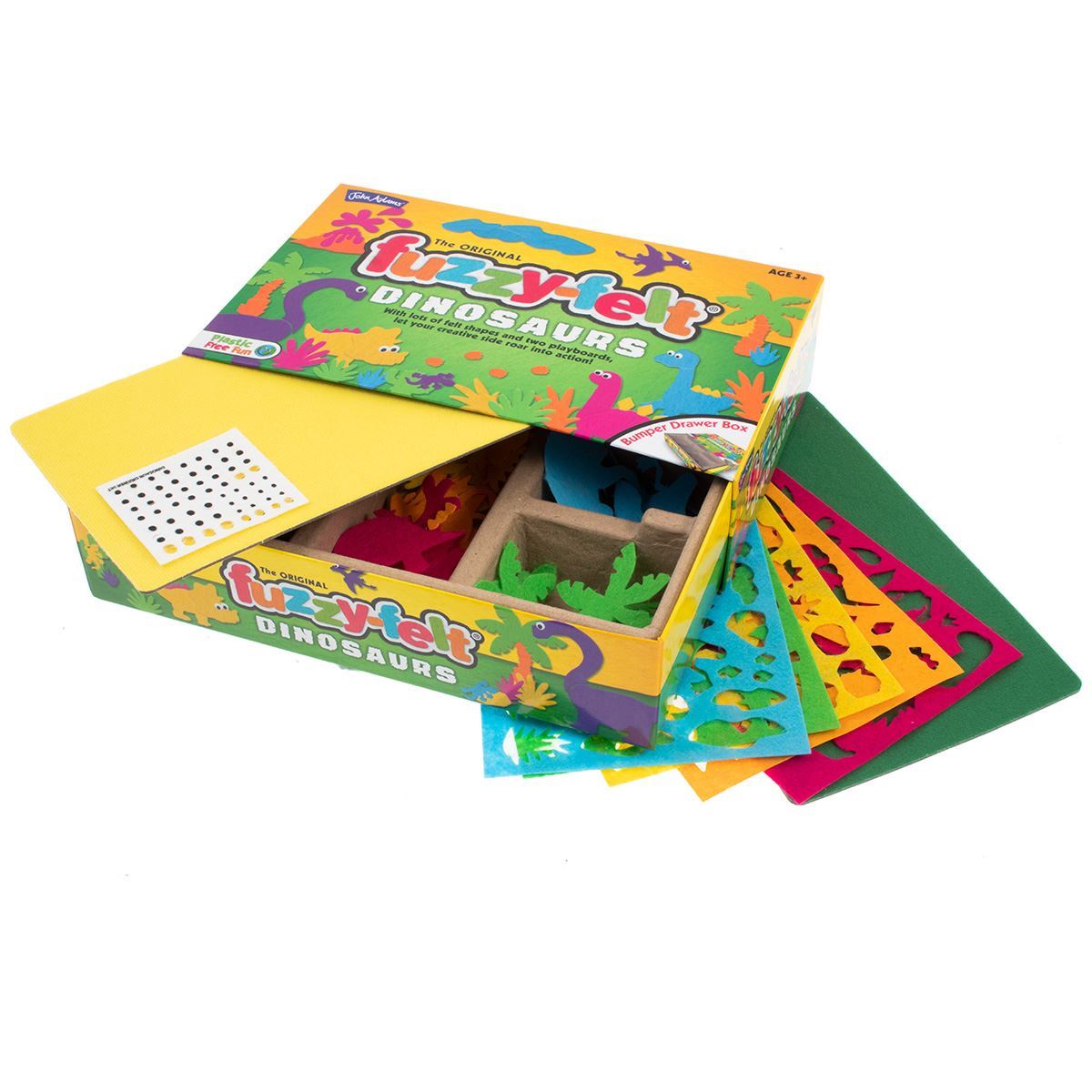 Fuzzy Felt Dinosaurs | John Adams | Dinosaur Toys